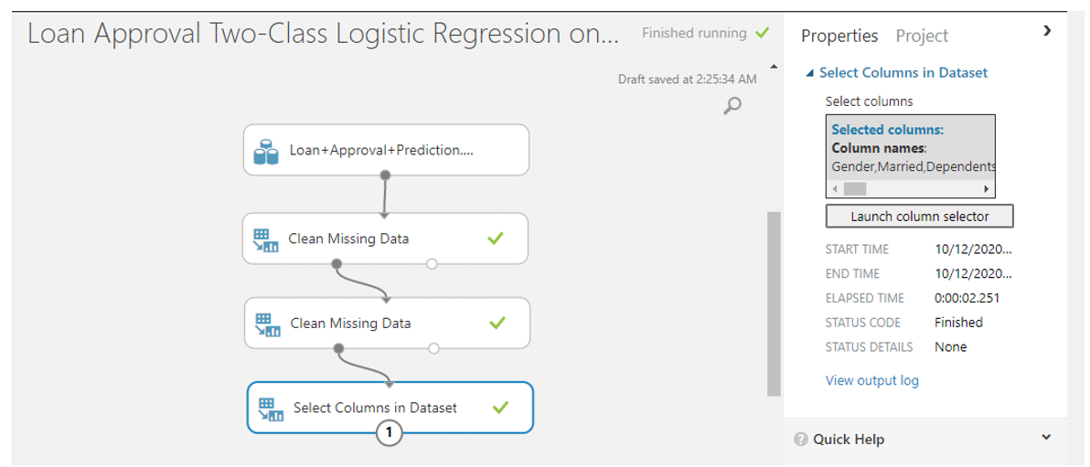 Two-Class Logistic Regression - Fusion Solution