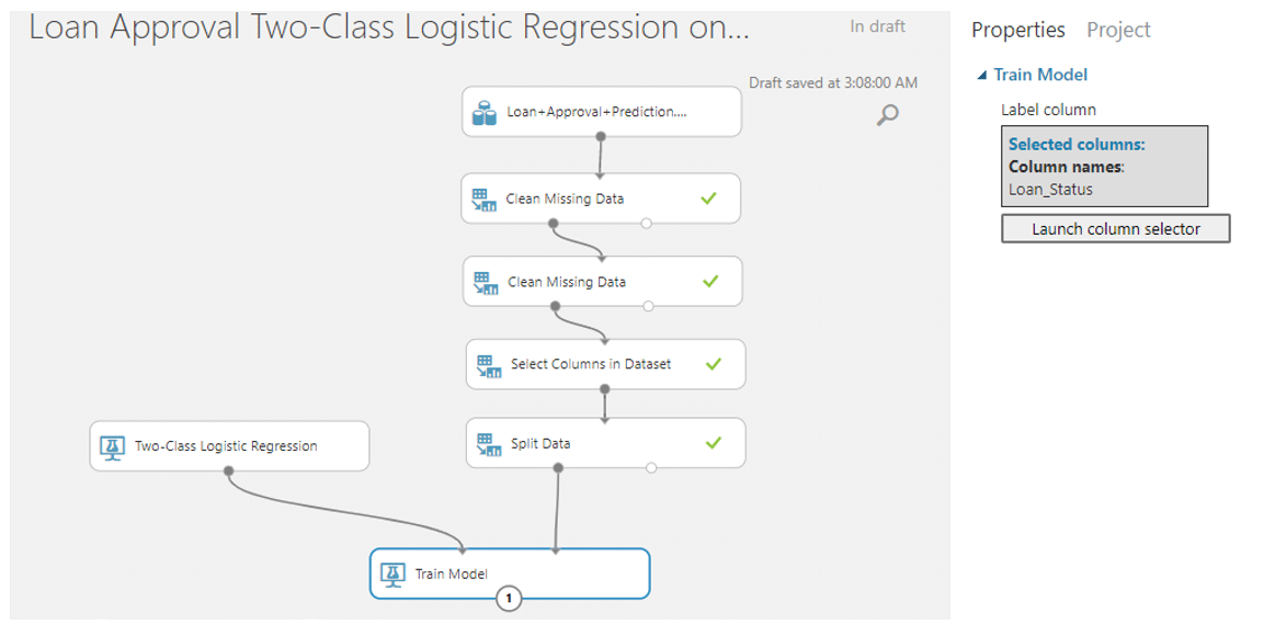 Two-Class Logistic Regression - Fusion Solution