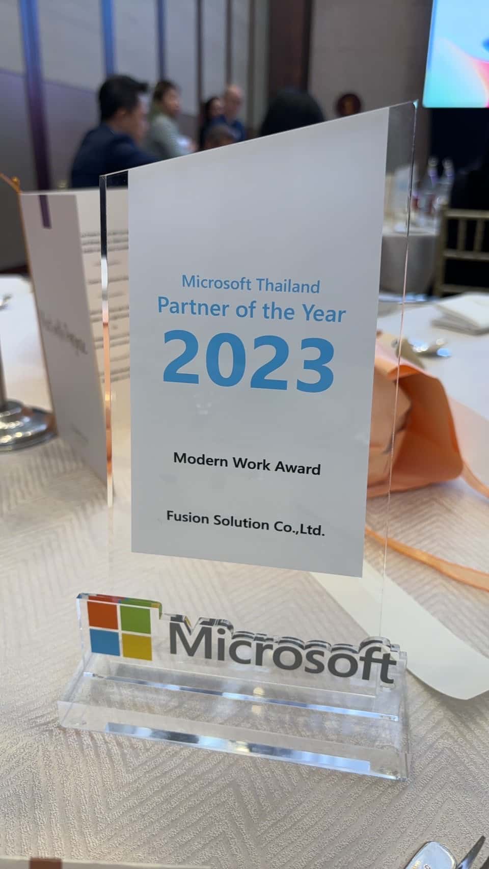 Microsoft Thailand Partner of the Year 2023 - Fusion Solution