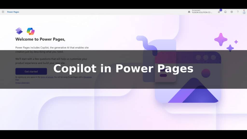 เพิ่มประสิทธิภาพ Power Pages ด้วย Copilot in Power Pages