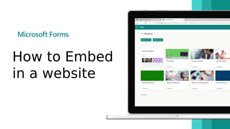 วิธี Embed Microsoft Forms ลงเว็บไซต์อย่างง่ายและรวดเร็ว