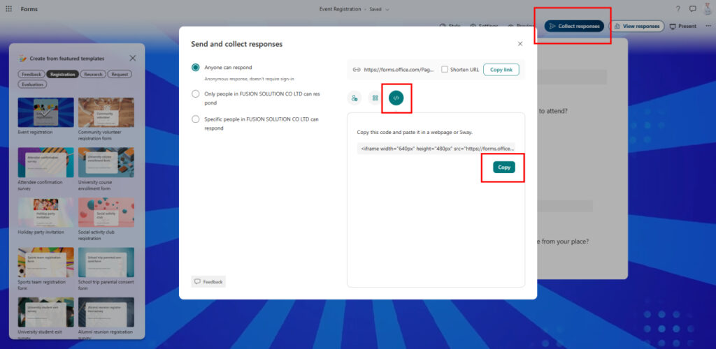 วิธี Embed Microsoft Forms ลงเว็บไซต์อย่างง่ายและรวดเร็ว