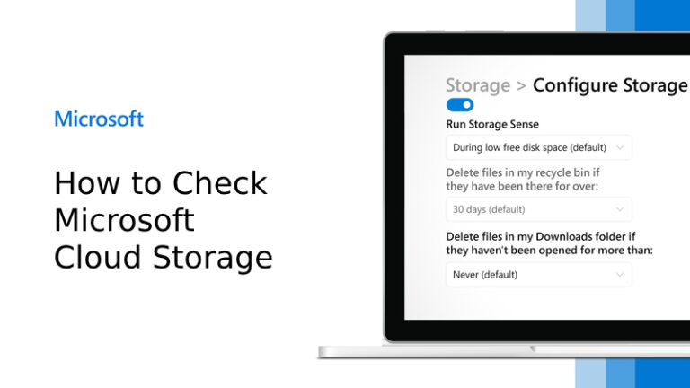 วิธี Check Microsoft Cloud Storage และจัดการพื้นที่จัดเก็บ
