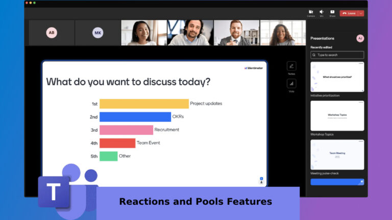 Live Reactions and Polls Features ใน Microsoft Teams